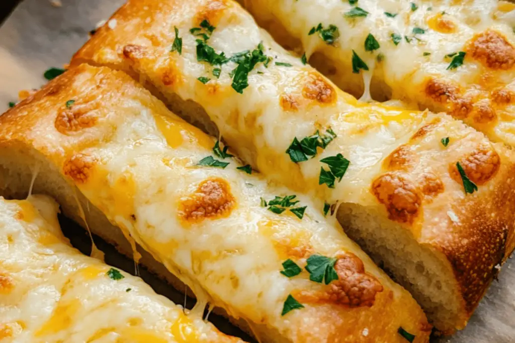 Cheesy Garlic Bread - foodiecharm.com