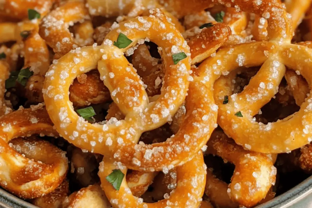 Crack Garlic Ranch Pretzels - foodiecharm.com