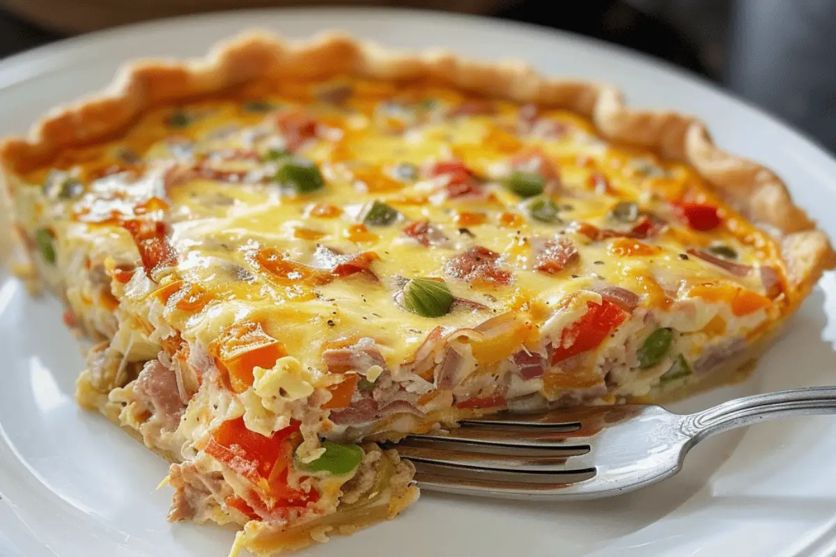western omlett quiche - foodiecharm.com