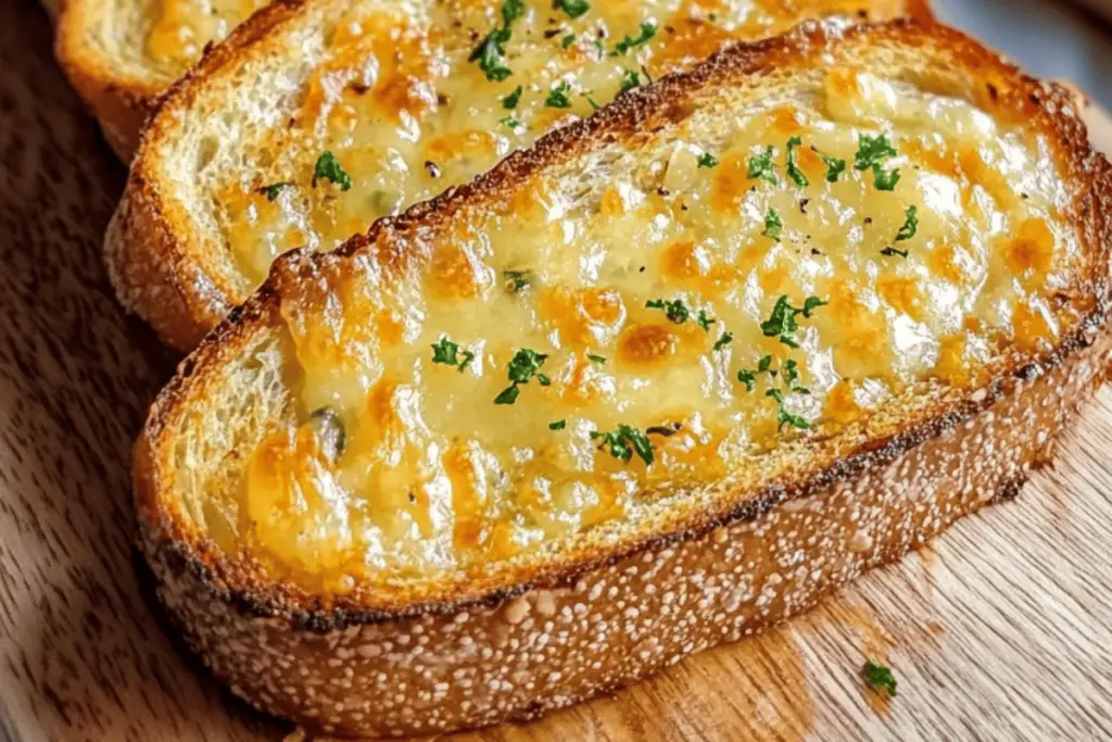 Tasty Garlic Cheese Toast - foodiecharm.com