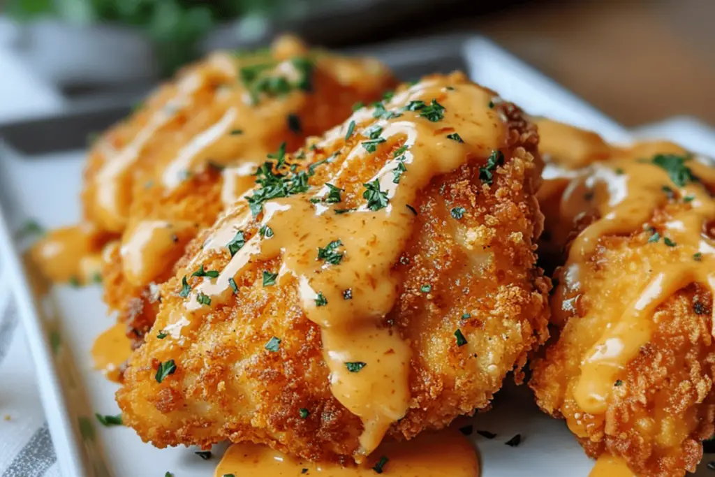 Crispy Cheddar Chicken - foodiecharm.com