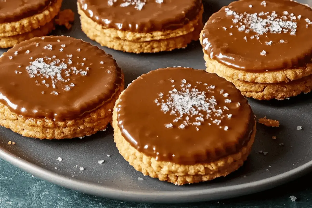 Salted Caramel Ritz Cookies - foodiecharm.com