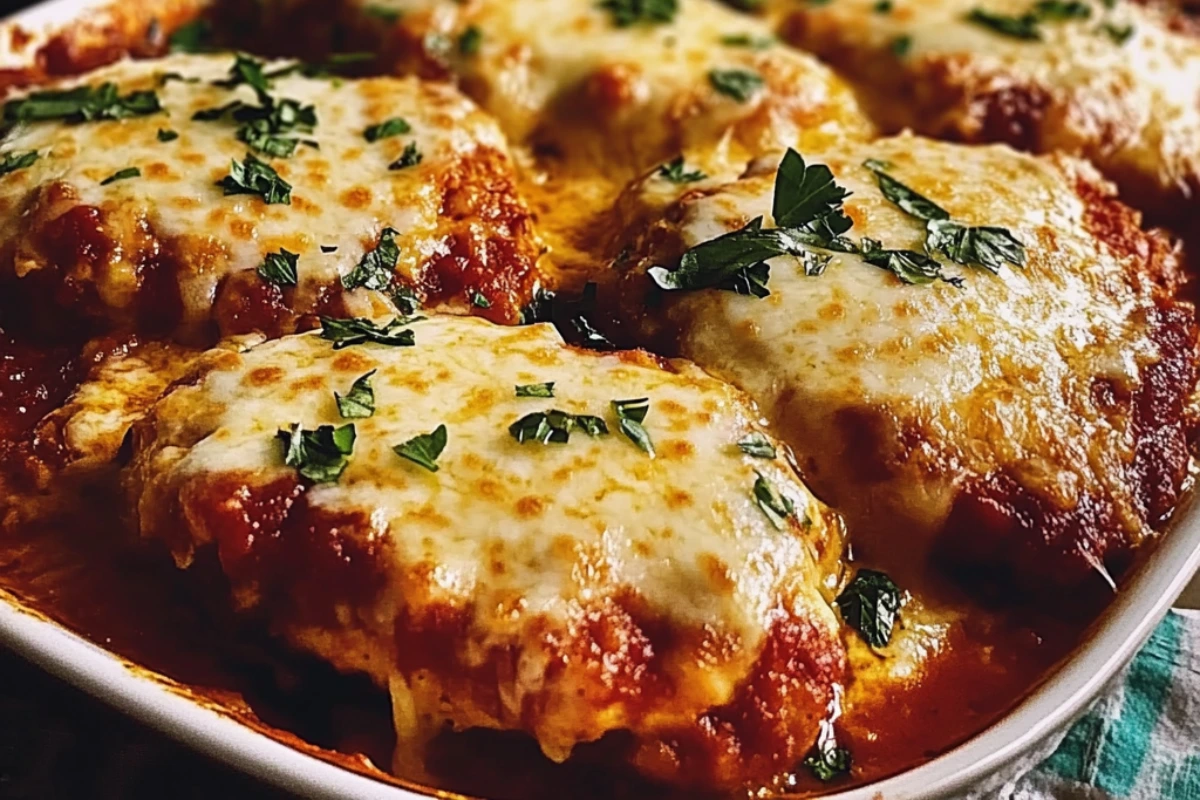 Simple Baked Chicken Parmesan Recipe for Busy Weeknights - foodiecharm.com