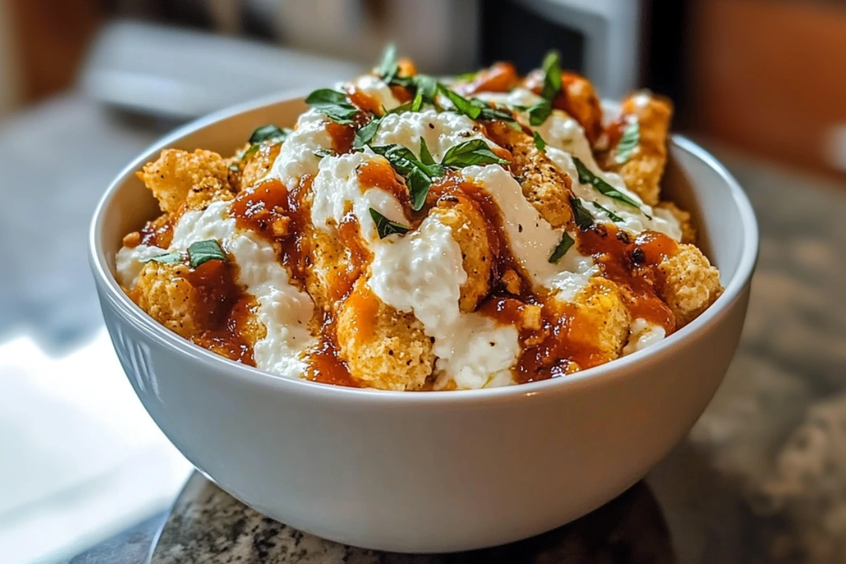 A Delicious Chicken Parm Cottage Cheese Bowl in Minutes - foodiecharm.com