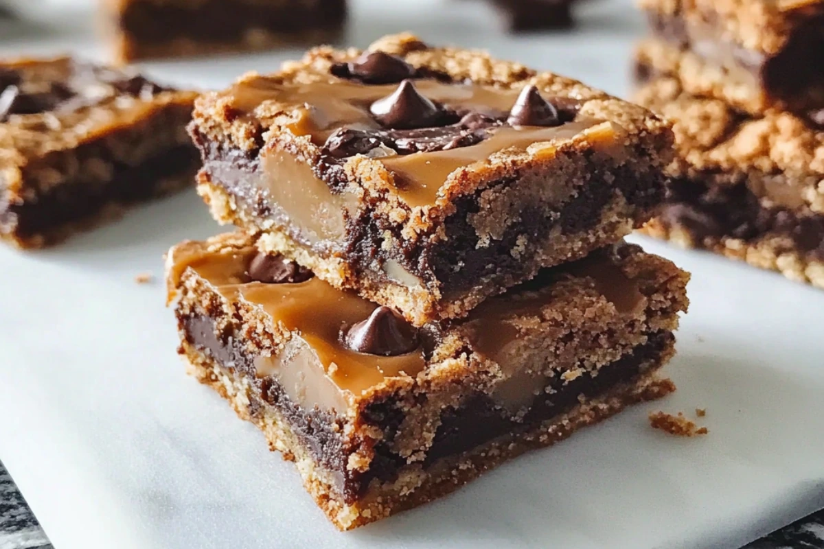 Irresistible Caramel Chocolate Cookie Bars You’ll Love - foodiecharm.com