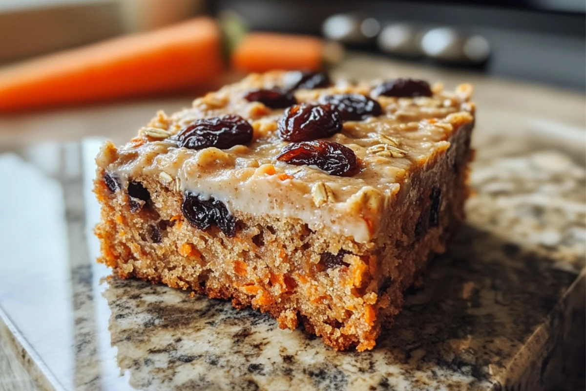 Healthy Carrot Raisin Oatmeal Yogurt Cake Recipe Magic - foodiecharm.com