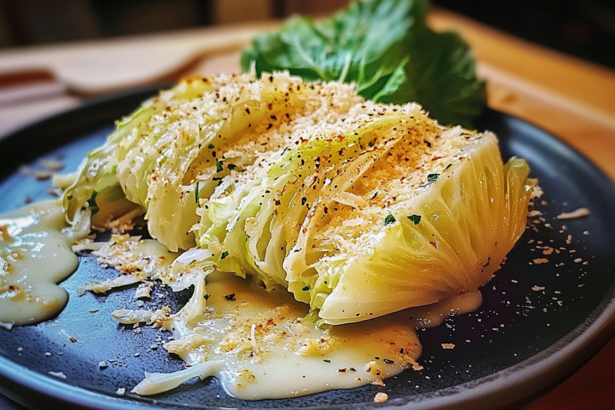 The Best Garlic-Parmesan Melting Cabbage You’ll Ever Try - foodiecharm.com