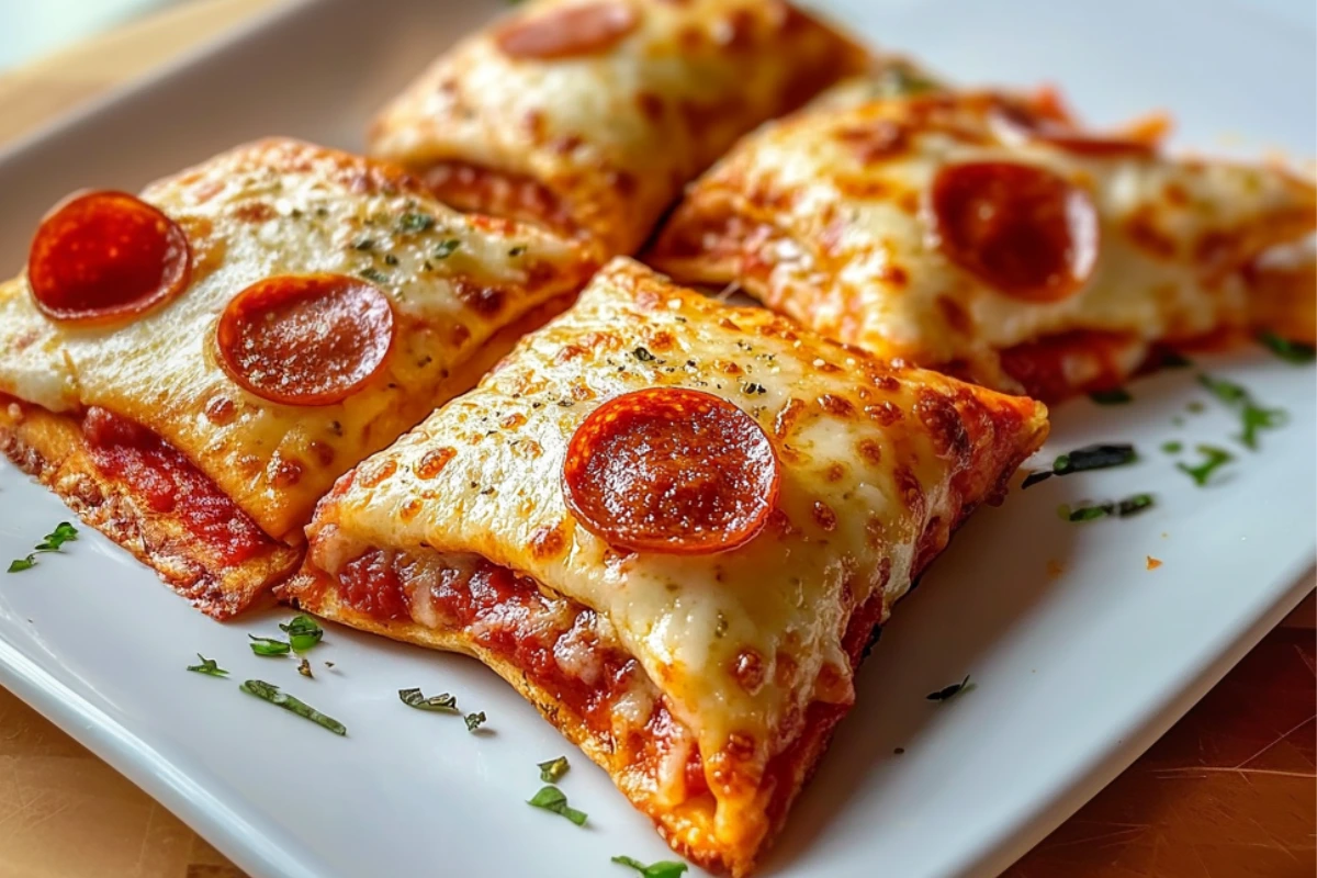 Crispy Air Fryer Pepperoni Pizza Pocket Magic - foodiecharm.com