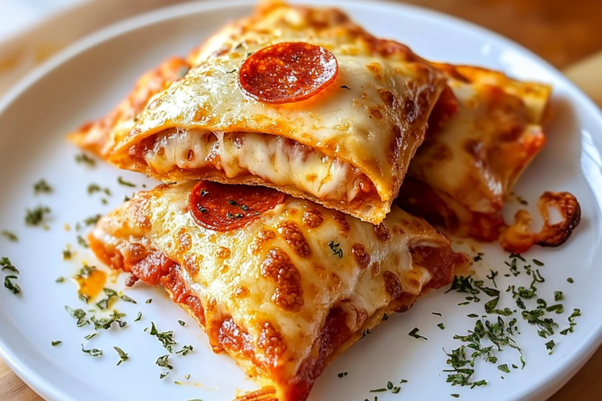 Crispy Air Fryer Pepperoni Pizza Pocket Magic - foodiecharm.com