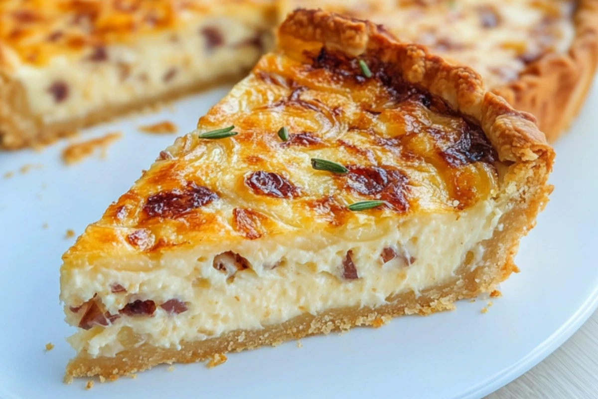 Zwiebelkuchen (German Onion Pie) Perfect for Fall Nights - foodiecharm.com