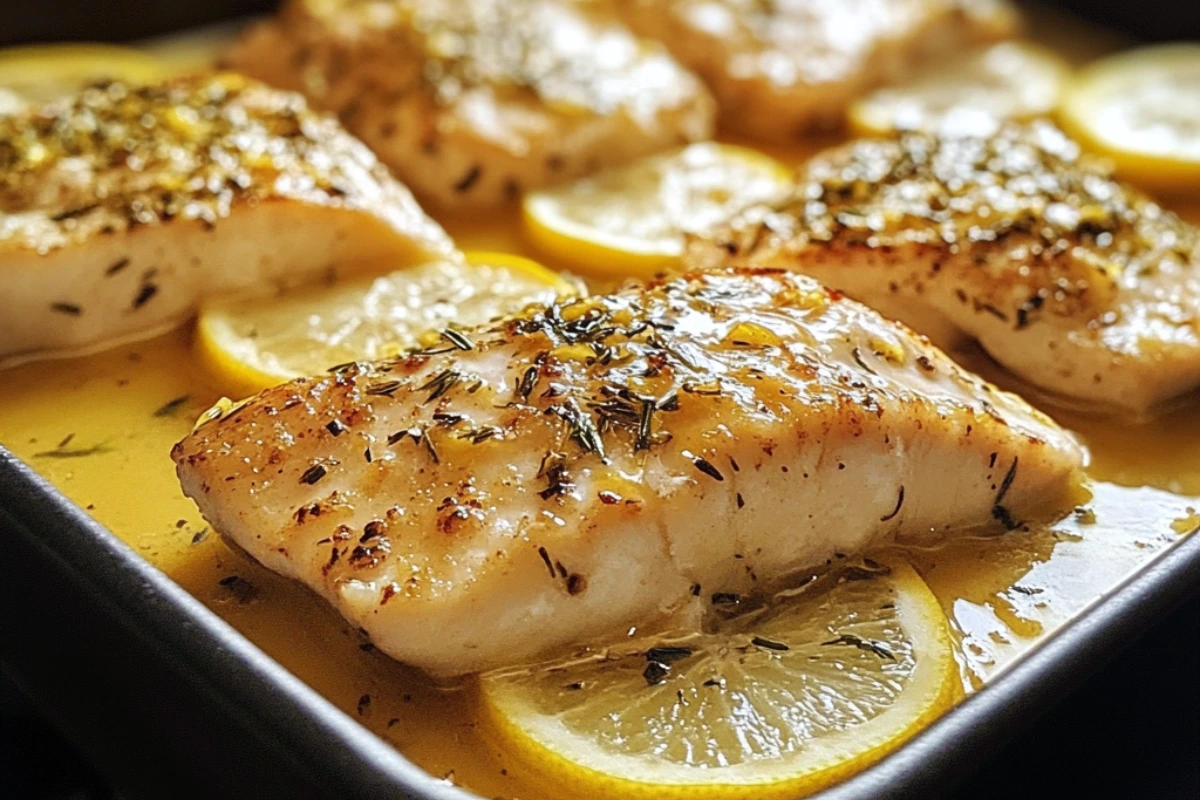 Easy Lemon Butter Baked Cod for Busy Weeknights - foodiecharm.com