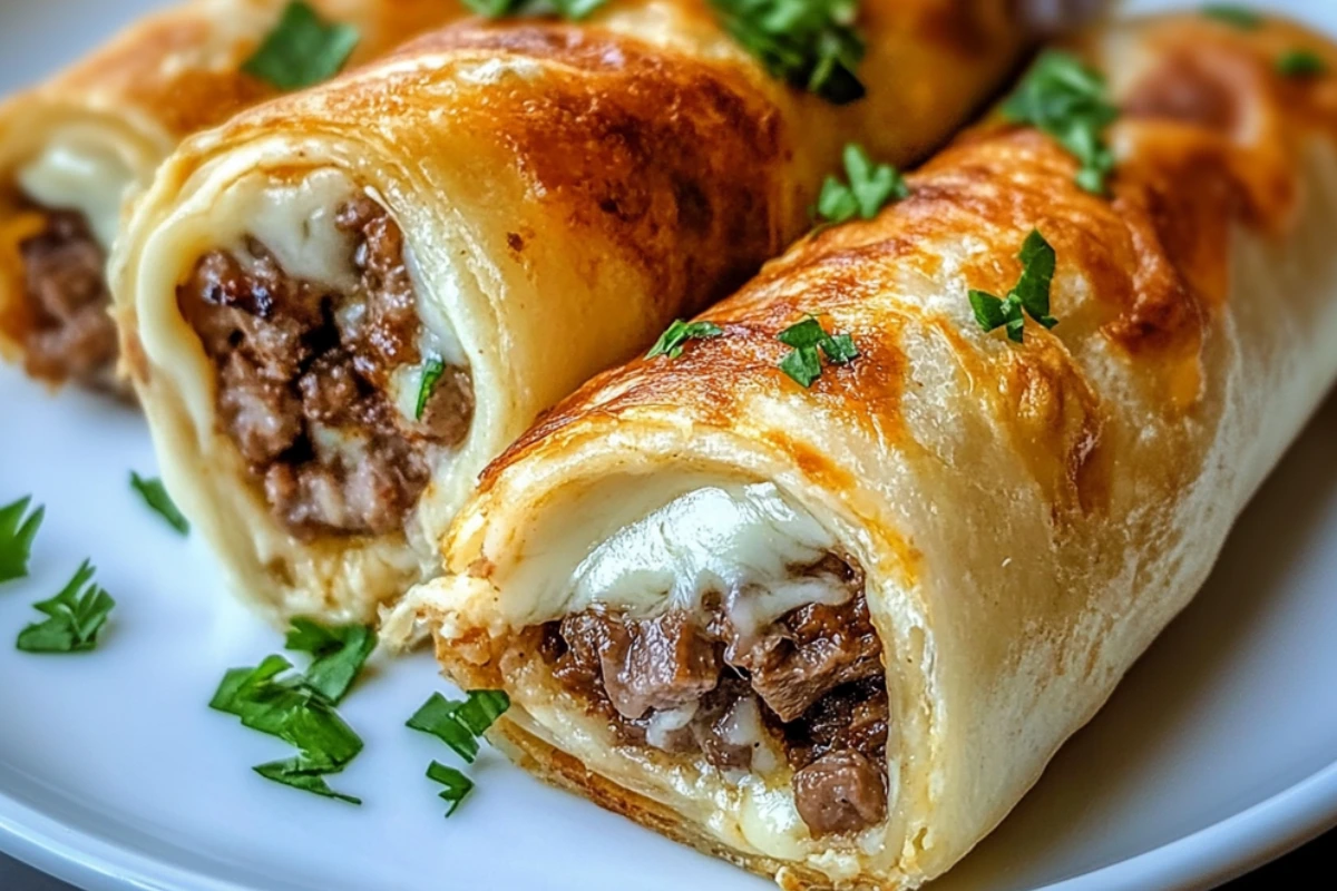 Cheesy Keto Philly Cheesesteak Roll-Ups Recipe - foodiecharm.com