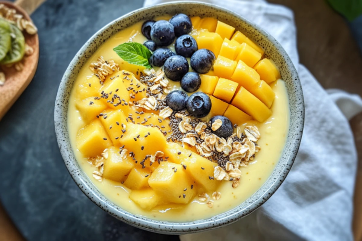 Make This Mango Yogurt Bowl in 5 Minutes - foodiecharm.com