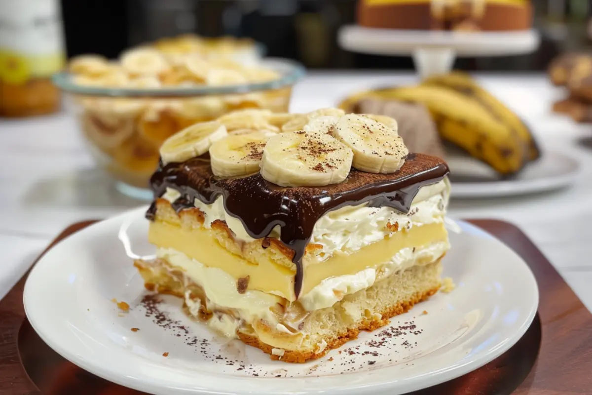 Irresistible Banana Eclair Cake You Must Try - foodiecharm.com