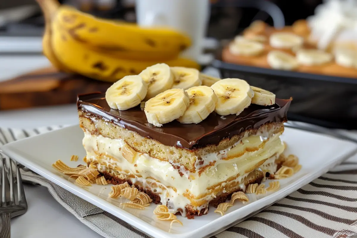 Irresistible Banana Eclair Cake You Must Try - foodiecharm.com