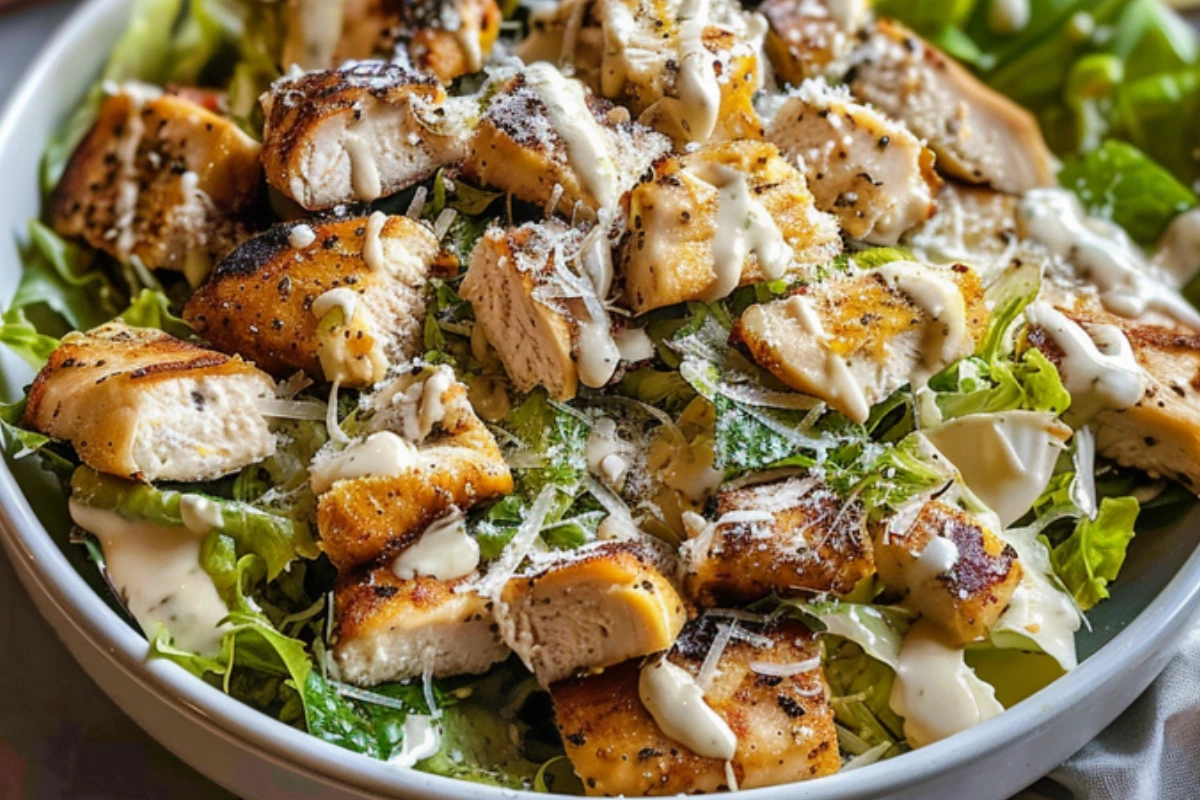 Chicken Caesar Salad Everyone Will Crave - foodiecharm.com