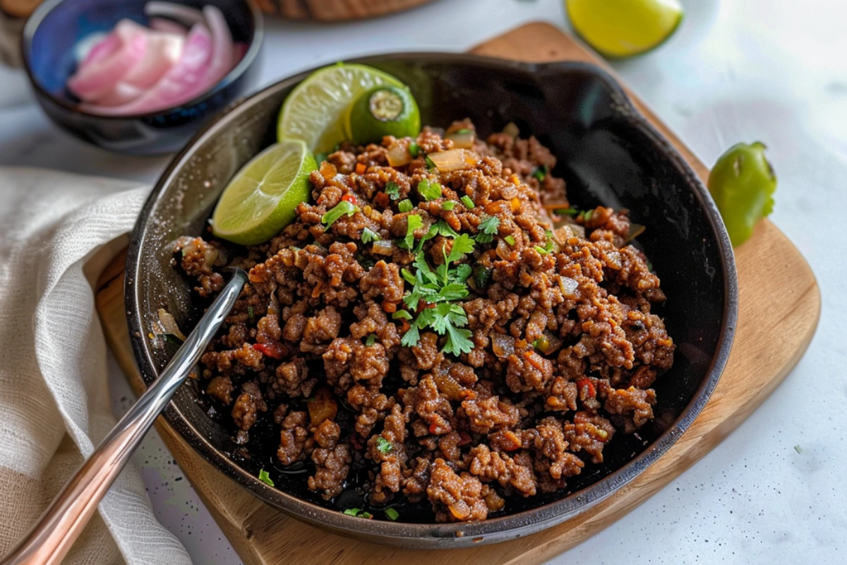 Chipotle Ground Beef Skillet Magic - foodiecharm.com