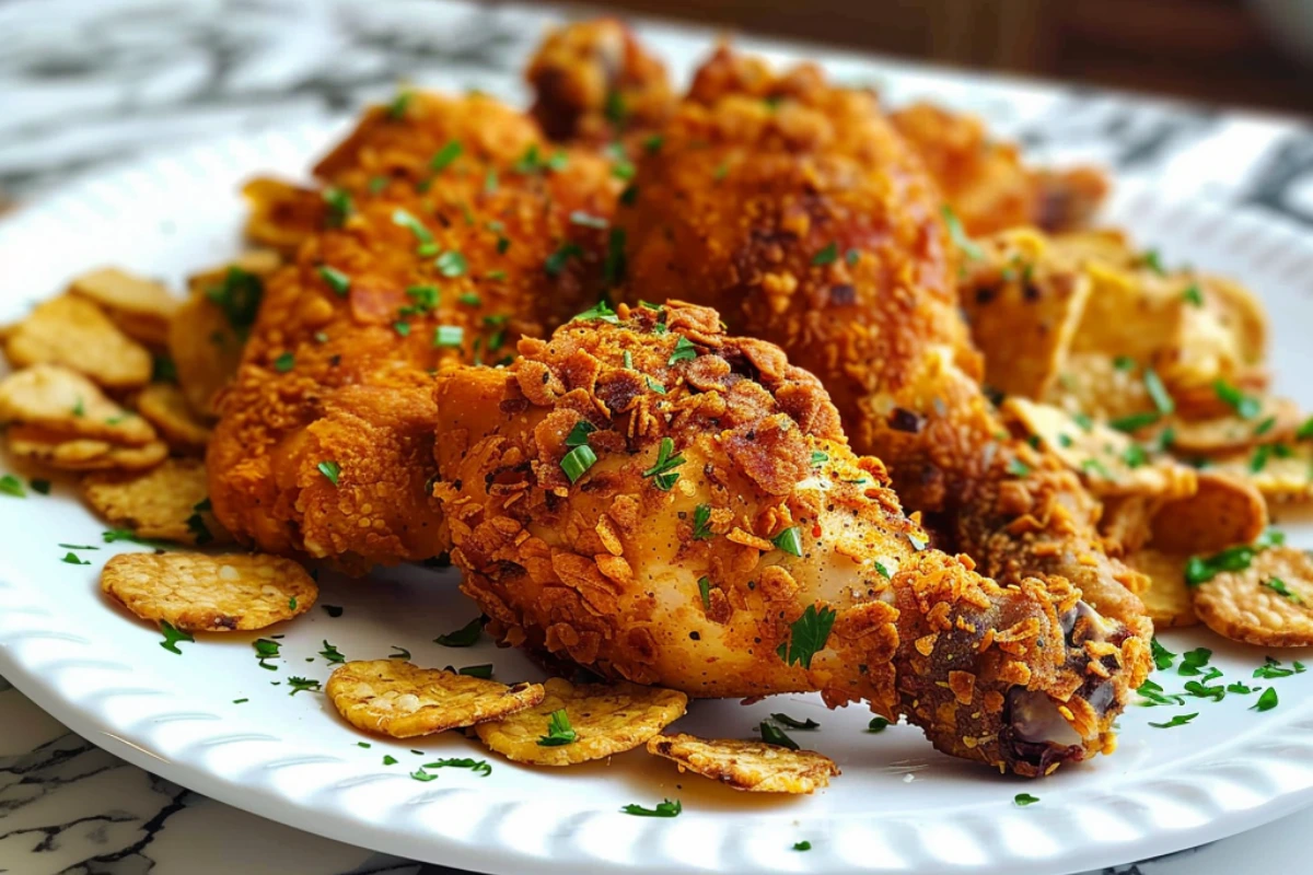 Sweet Potato Chip Chicken Made Extra Crunchy - foodiecharm.com