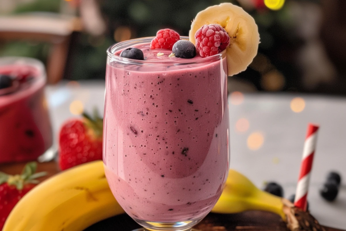 Berry Banana Smoothie for a Healthy Start - foodiecharm.com