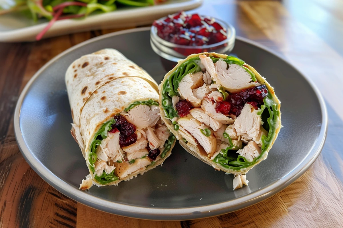 Easy Turkey Cranberry Wrap Everyone Loves - foodiecharm.com