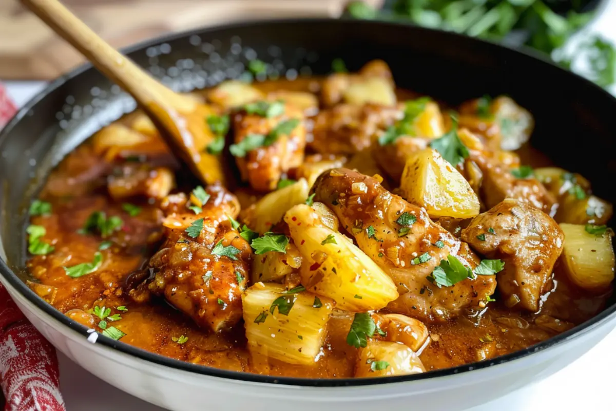 Irresistible Pineapple Ginger Chicken - foodiecharm.com