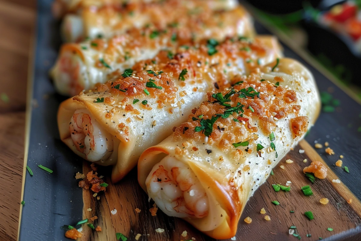 Irresistible Creamy Shrimp Cheese Rolls - foodiecharm.com