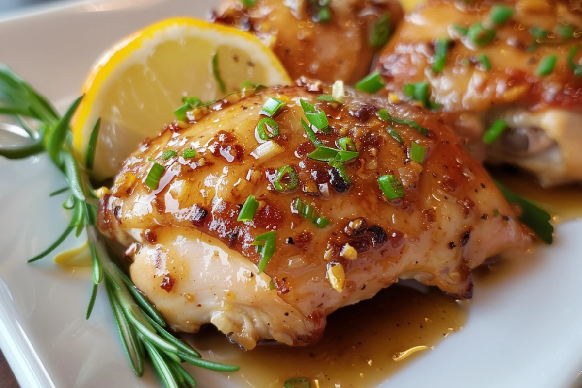 Baked Lemon Ginger Chicken with a Fresh Kick - foodiecharm.com