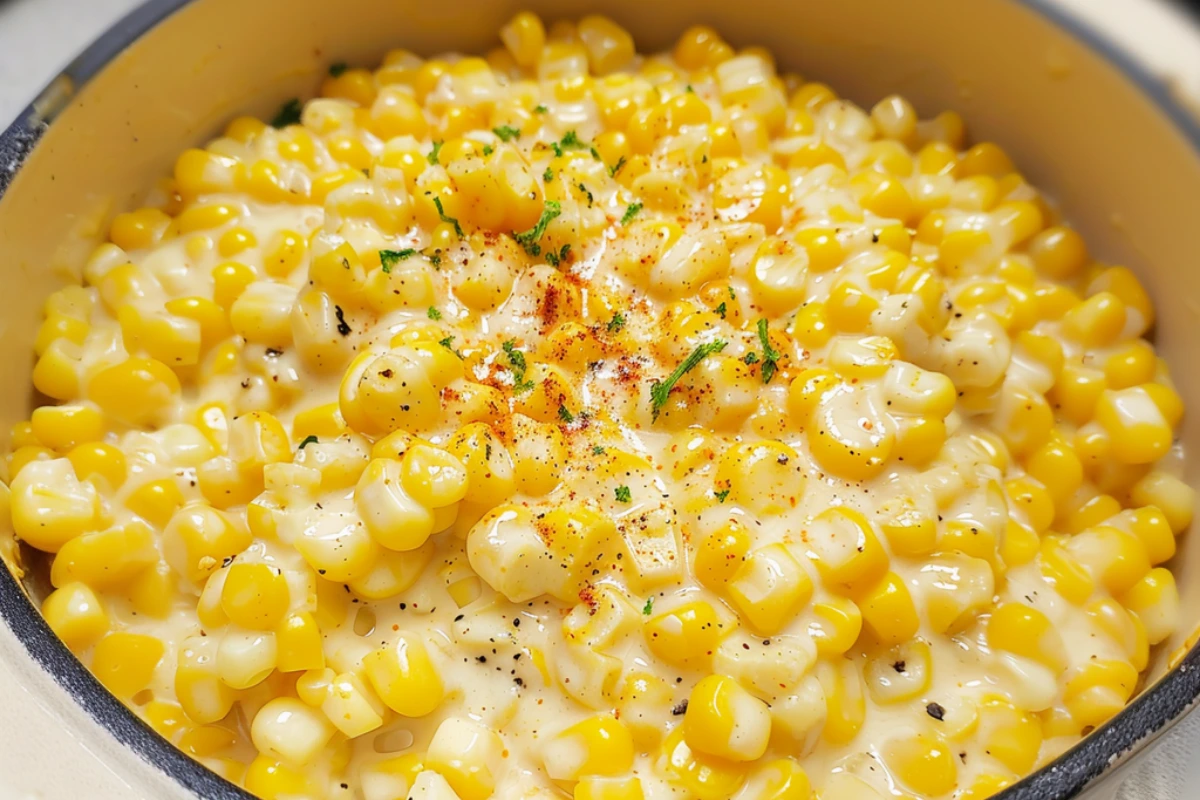 Grandma Style Creamed Corn Made Easy - foodiecharm.com