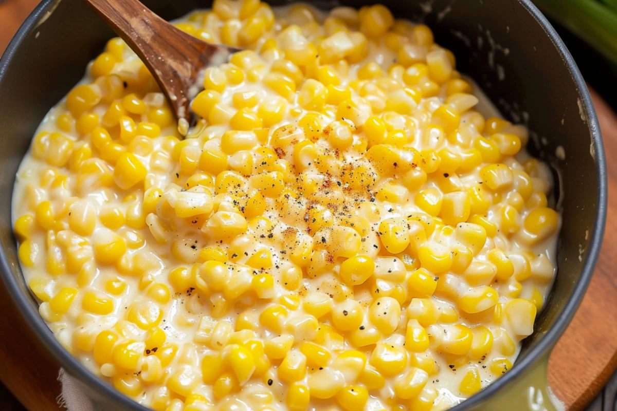 Grandma Style Creamed Corn Made Easy - foodiecharm.com