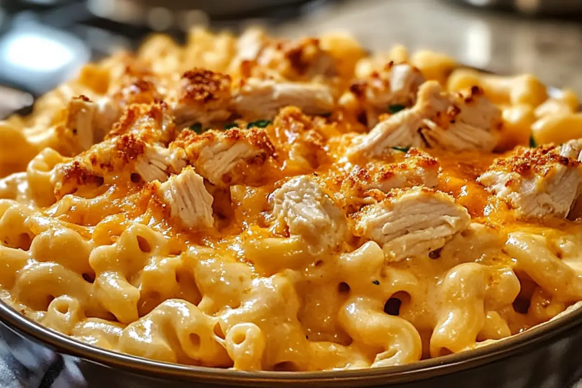 Game Day Buffalo Chicken Mac and Cheese - foodiecharm.com